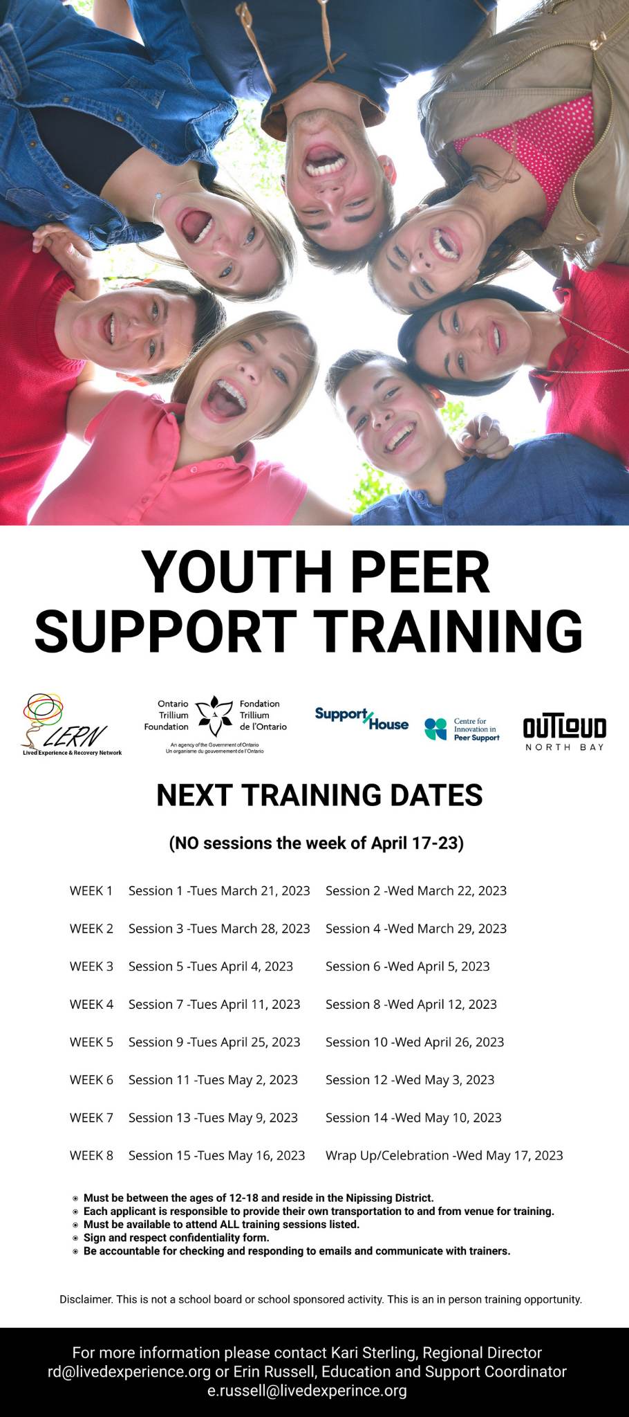Youth Peer Support Training Program – Lived Experience & Recovery Network