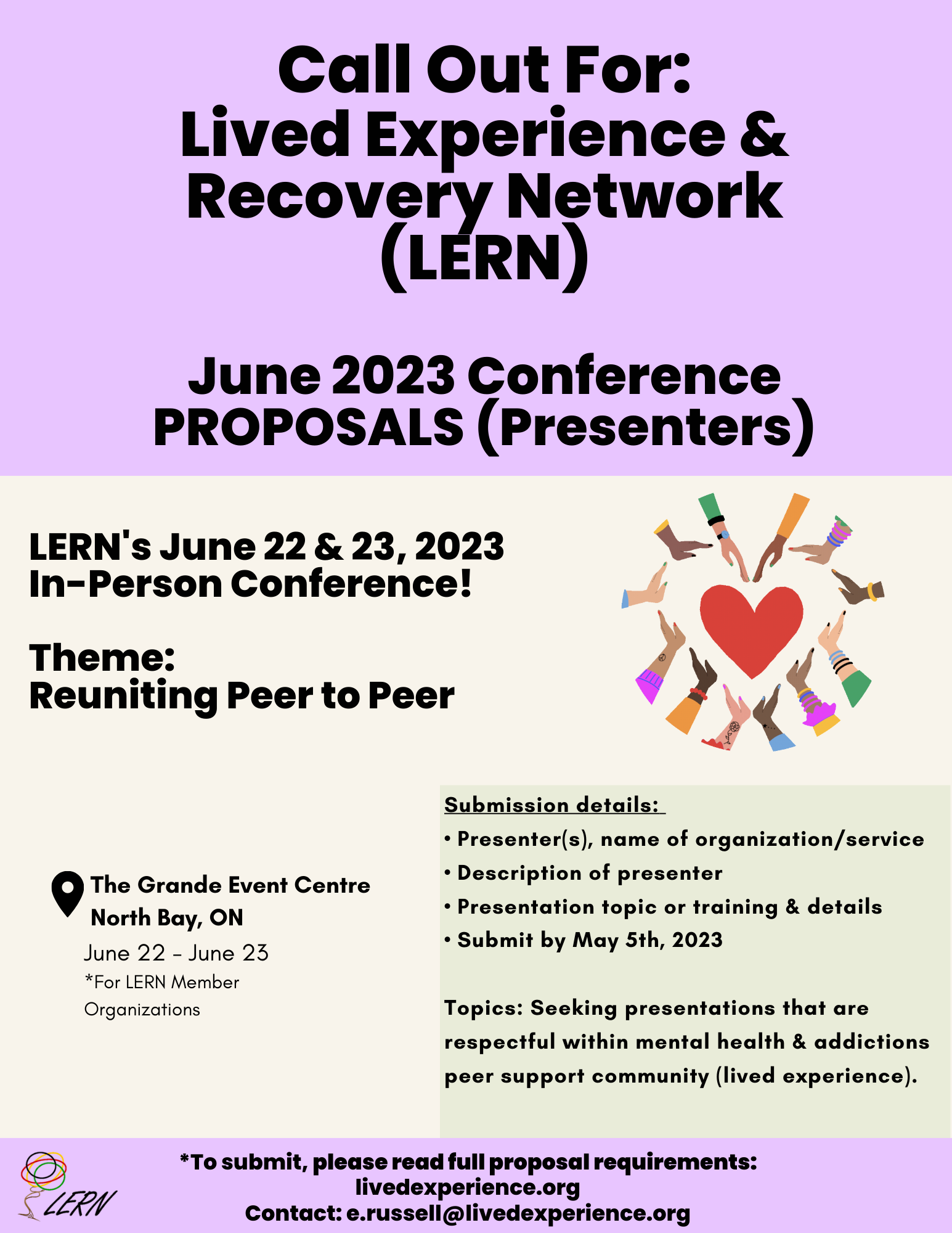 Lived Experience & Recovery Network – Empowering peer communities towards wellness and recovery