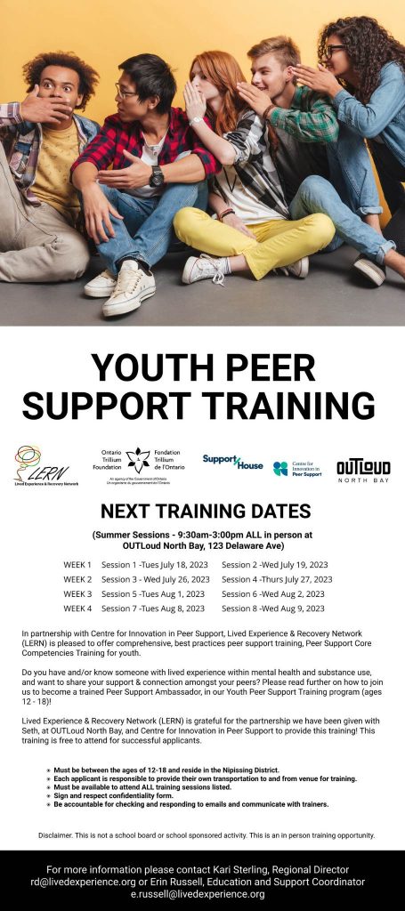 Lived Experience & Recovery Network – Empowering peer communities towards wellness and recovery