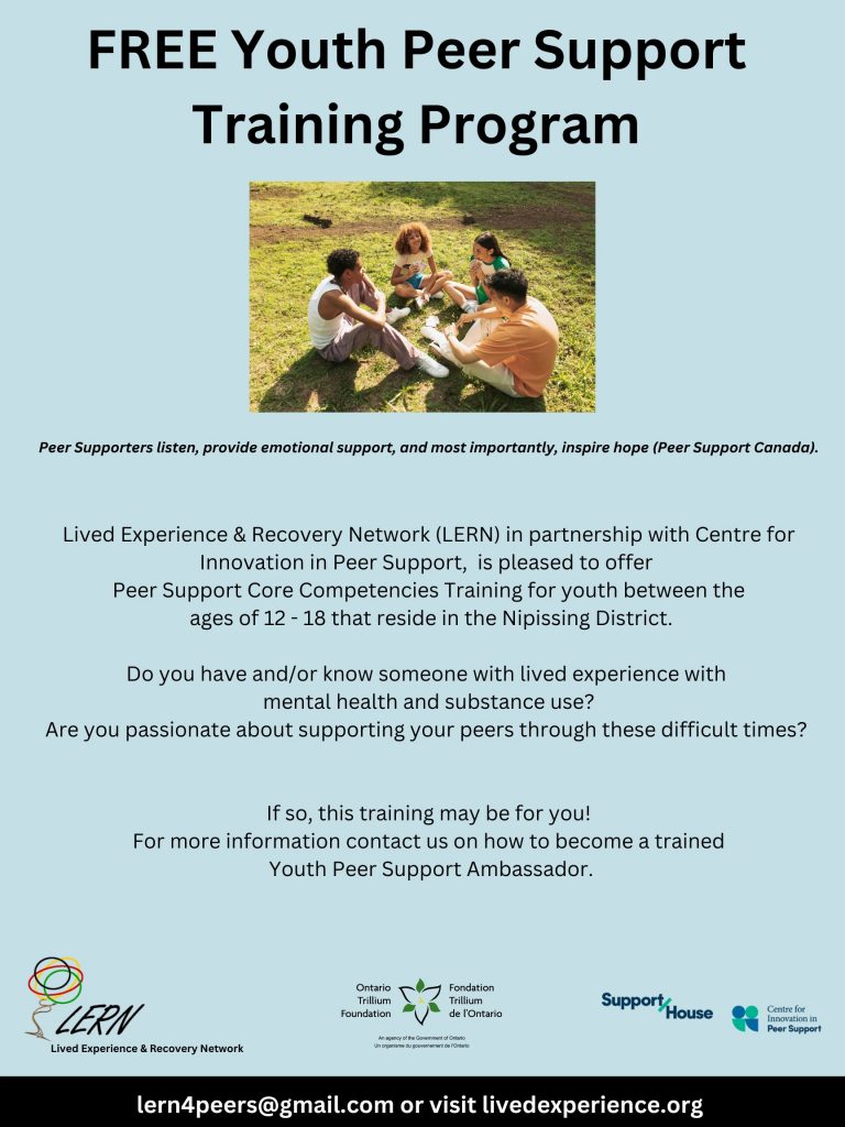 Lived Experience & Recovery Network – Empowering peer communities towards wellness and recovery