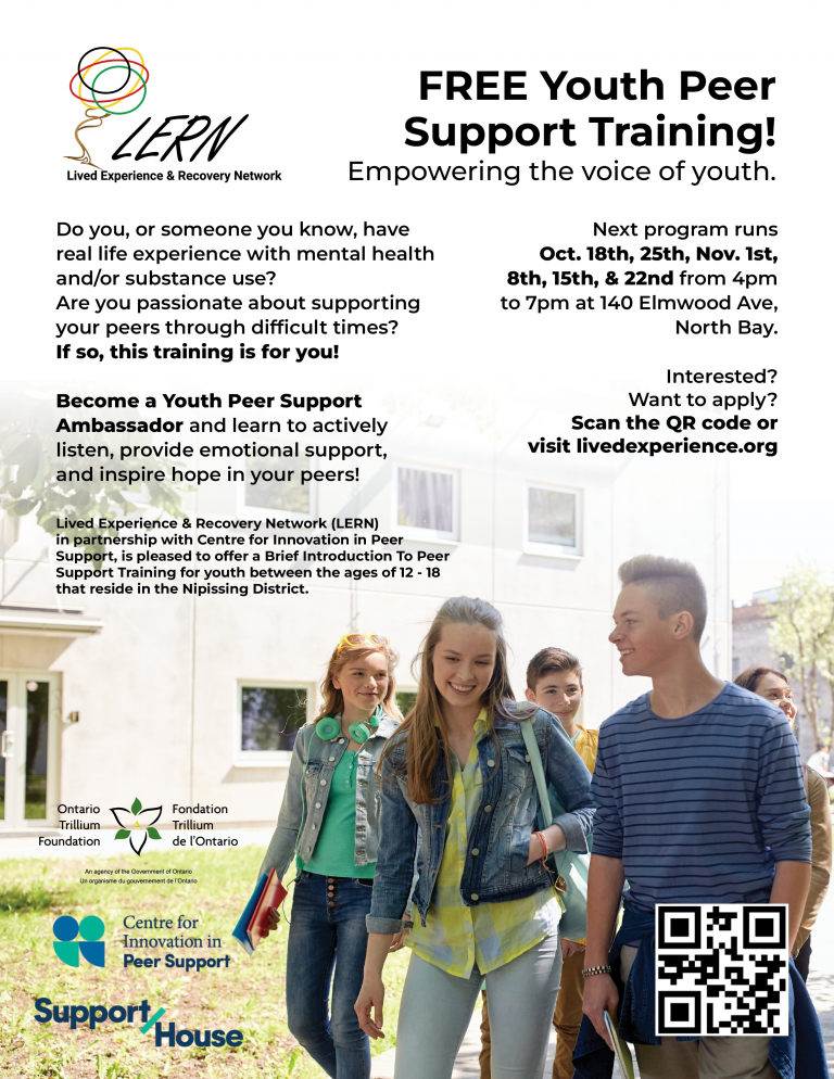 Youth Peer Support Training Program – Lived Experience & Recovery Network